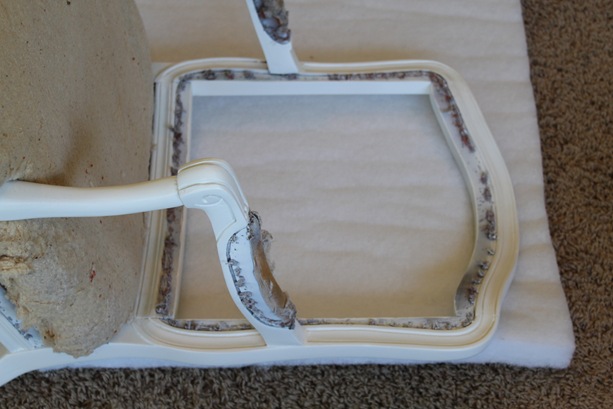 How to Reupholster a Chair | Just a Girl Blog